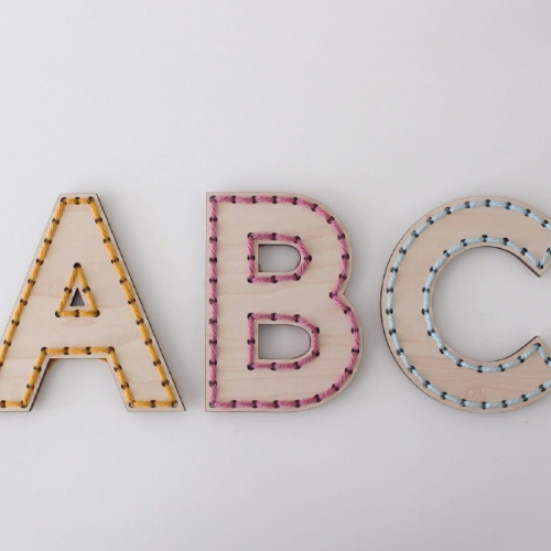 Embroidery Alphabet — Laser Cut Blanks