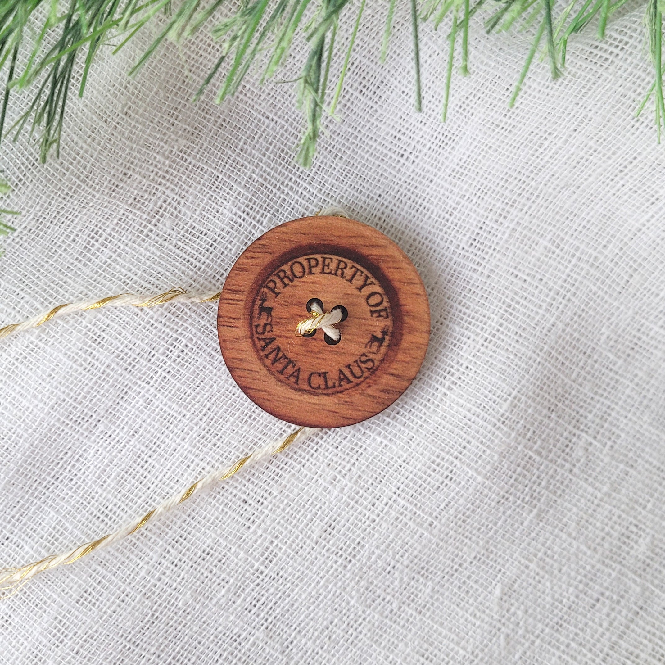 Santa's Lost Button — Laser Cut Blanks