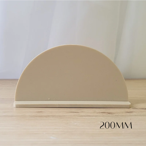 200mm Acrylic Semi Circle / Half Circle + Base — Laser Cut Blanks