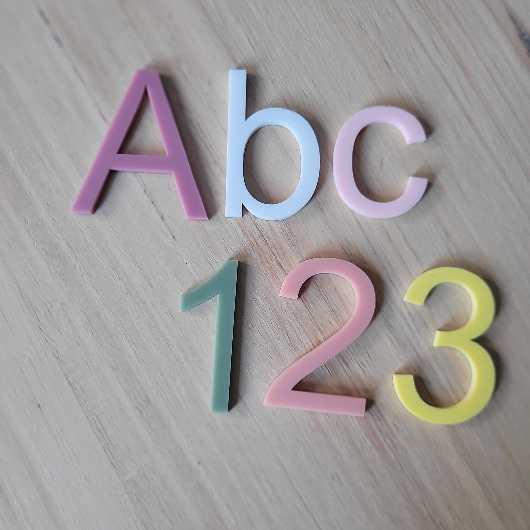 Letters + Numbers - Block — Laser Cut Blanks