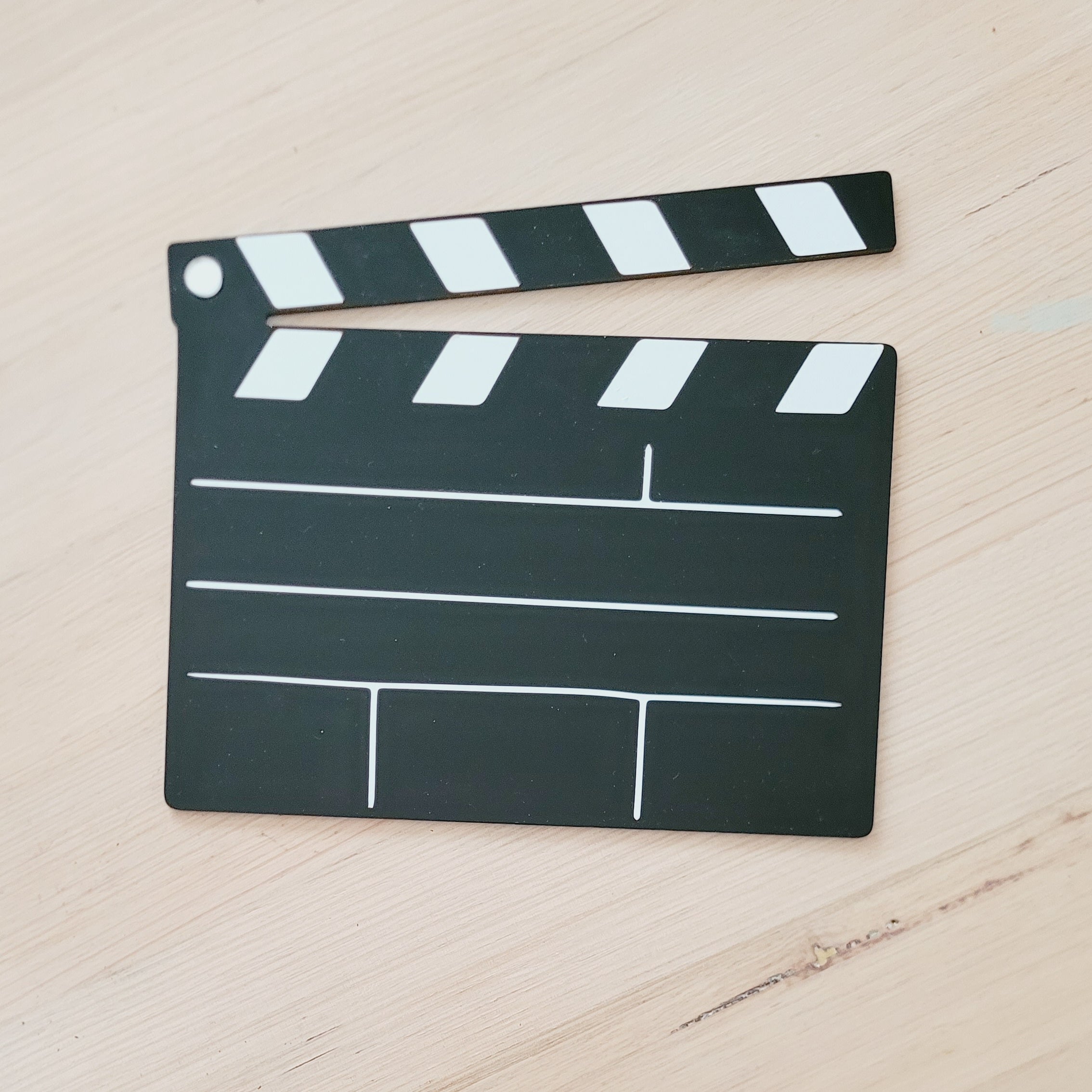 Movie Clapper (SVG included) — Laser Cut Blanks