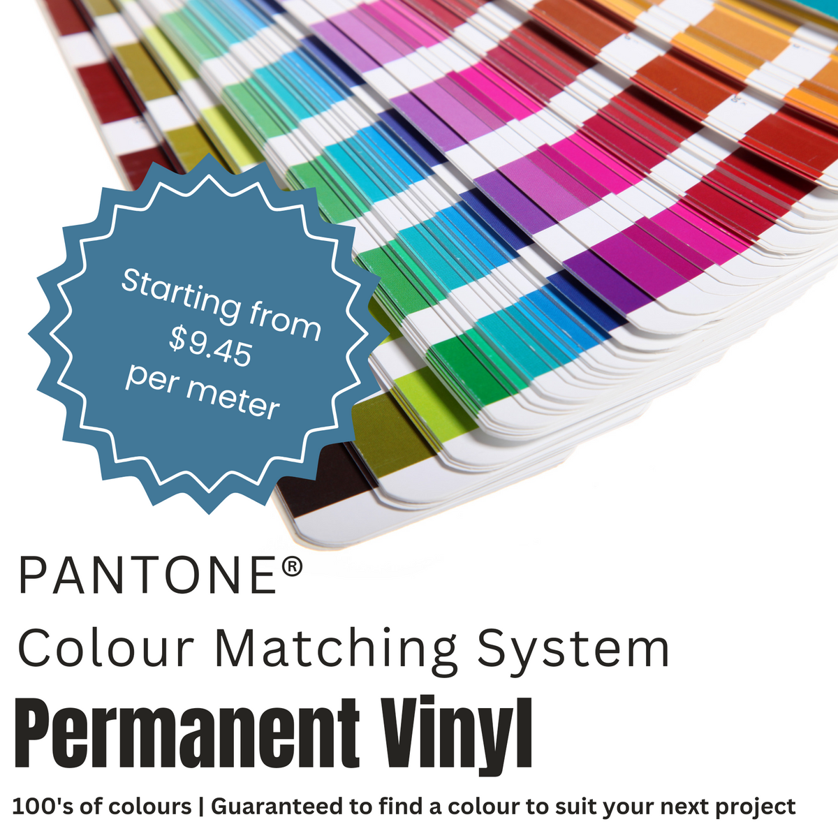 Permanent Printed Vinyl - Pantone Colours — Laser Cut Blanks