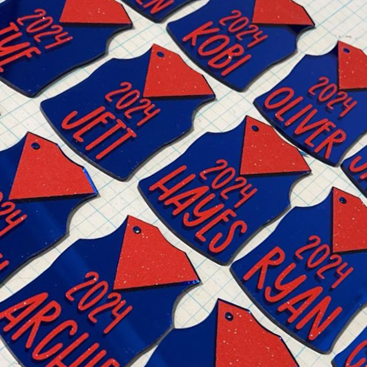 Sports Football Jumper Keyring | Guernsey - Blank — Laser Cut Blanks