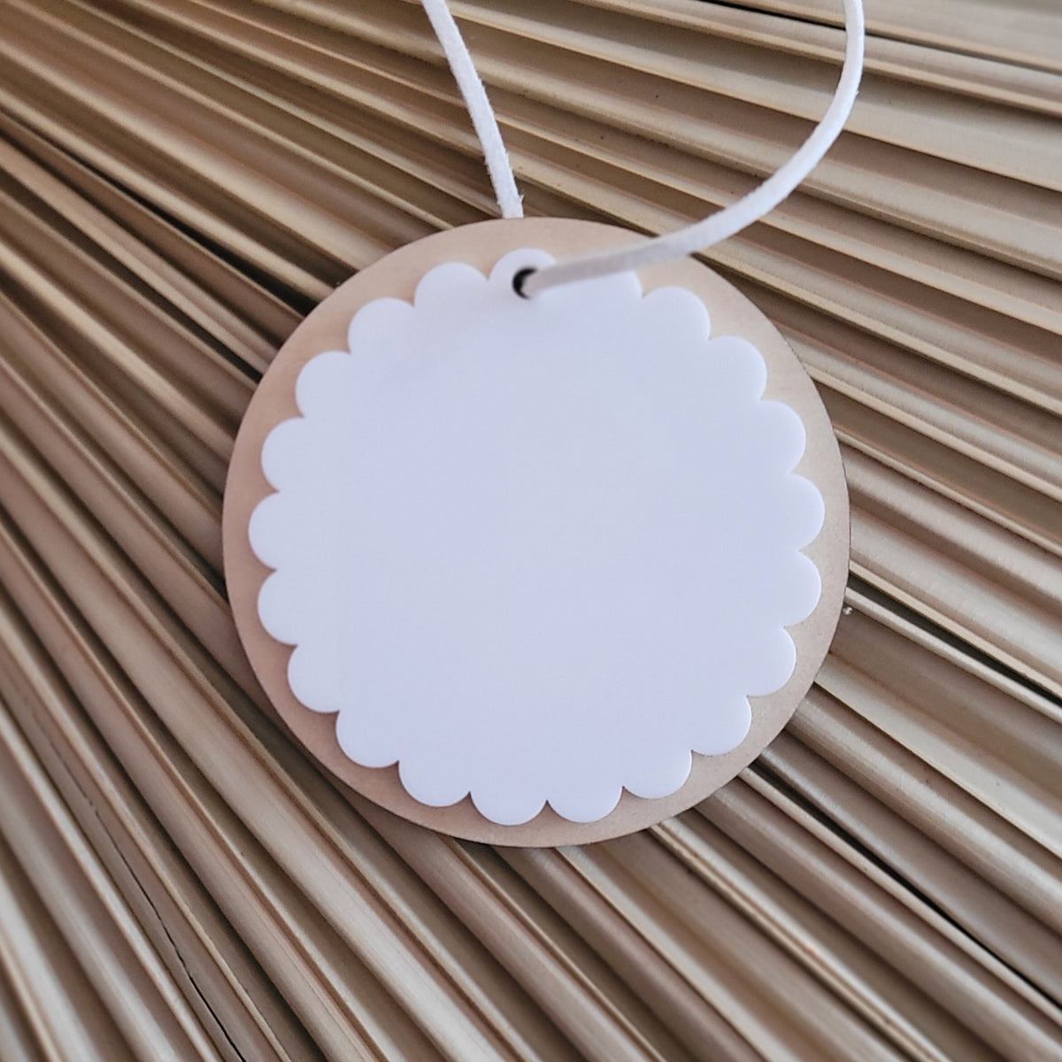 Round Scallop Tag - double layer — Laser Cut Blanks