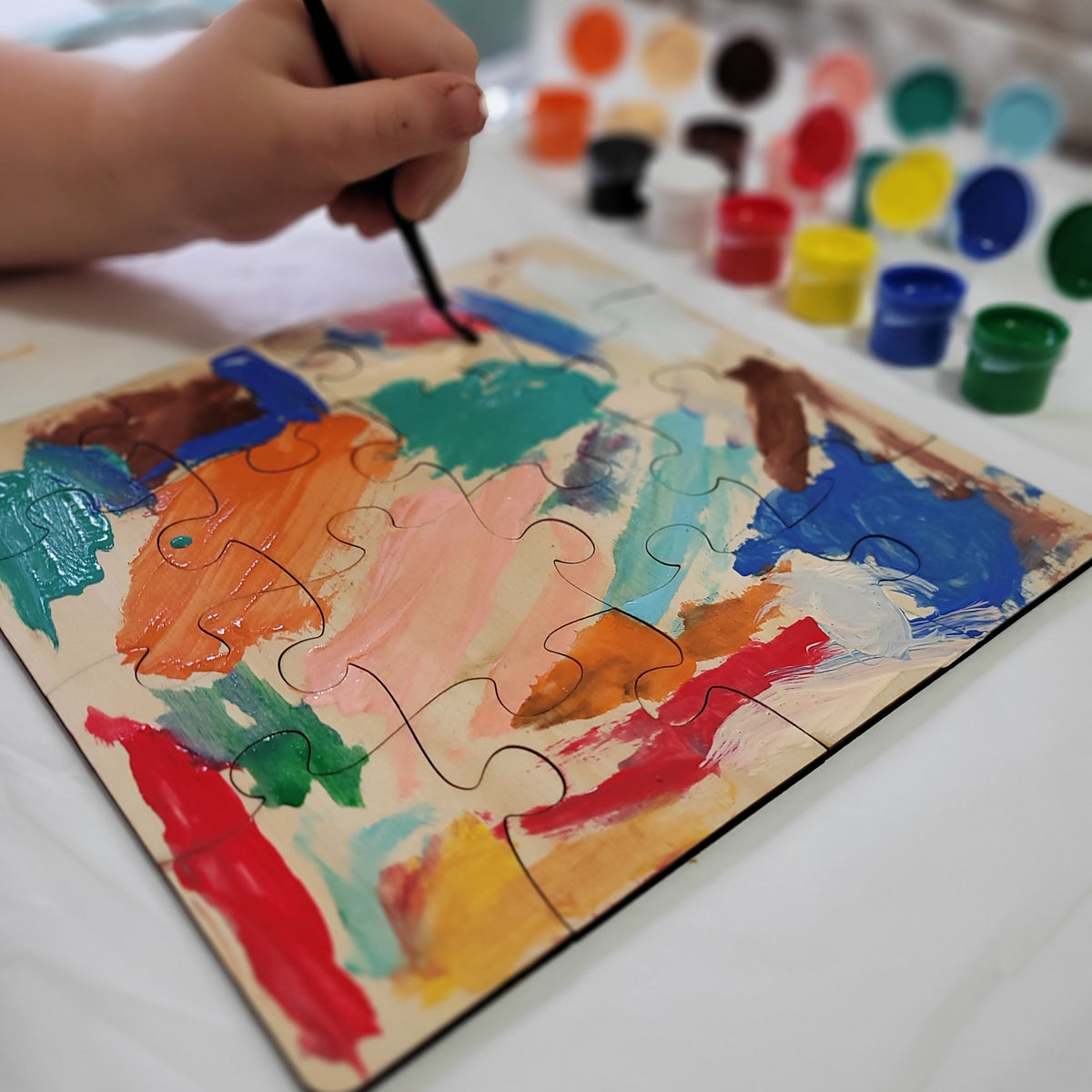 Paint + Create Your very own Puzzle - (paint included) — Laser Cut Blanks