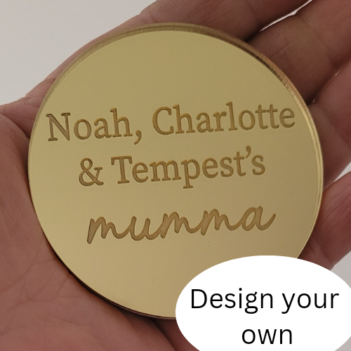 Engraved Double Layer Name Badge - YOUR CUSTOM DESIGN — Laser Cut Blanks