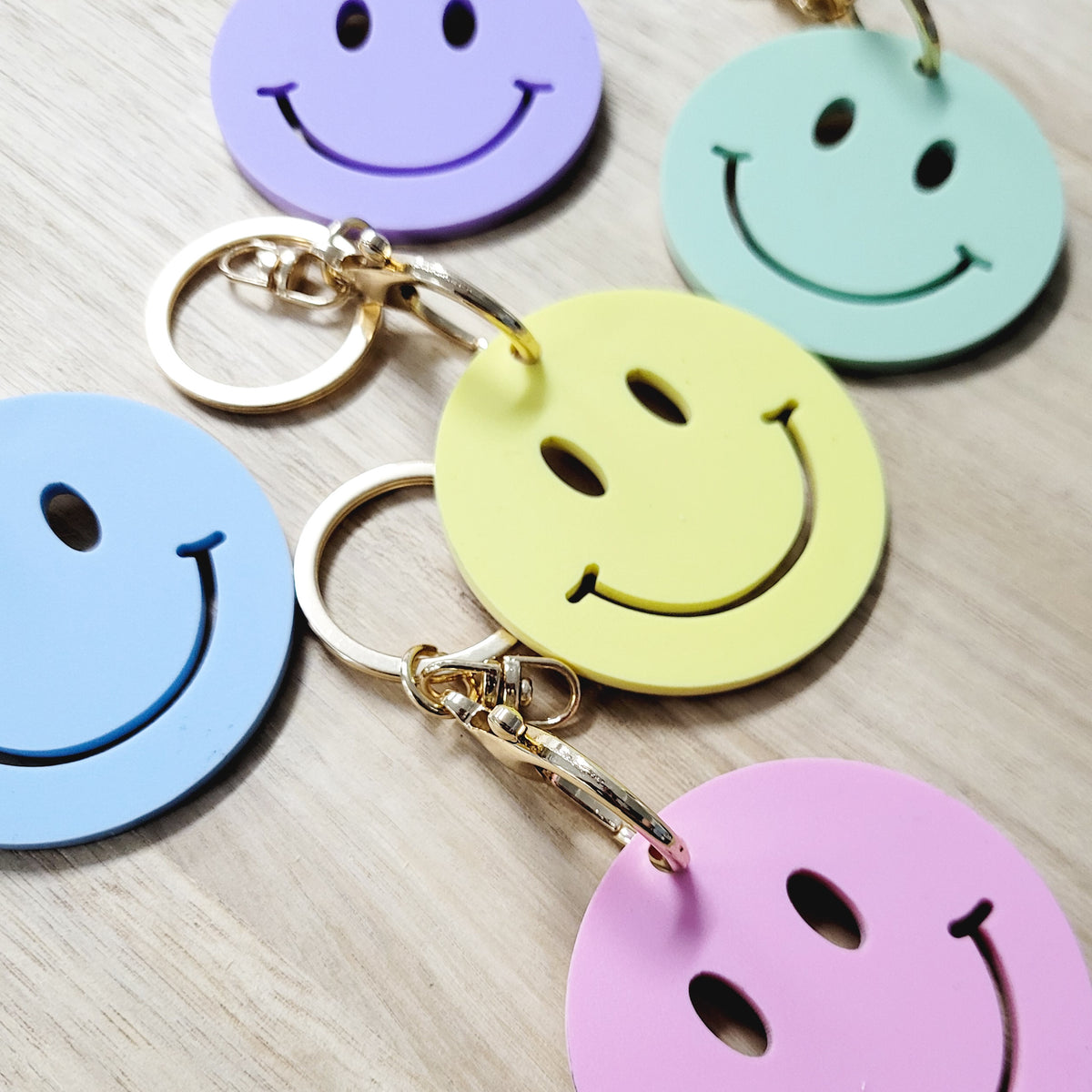 Smiley Face Keyring — Laser Cut Blanks