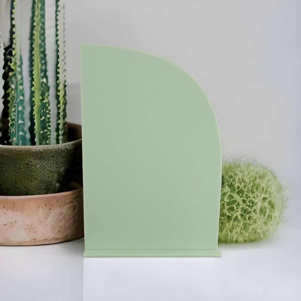 A5 Acrylic Half Arch Sign + Base — Laser Cut Blanks